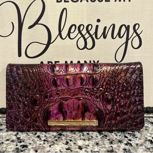 Brahmin | Bags | Brahmin Fig Jam Ady Wallet | Poshmark
